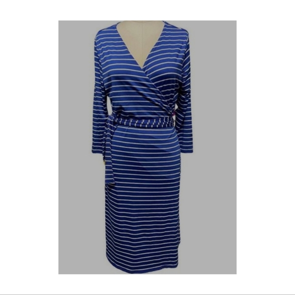 LuLaRoe | Dresses | Lularoe Michelle Wrap Dress In Nautical Feeling ...